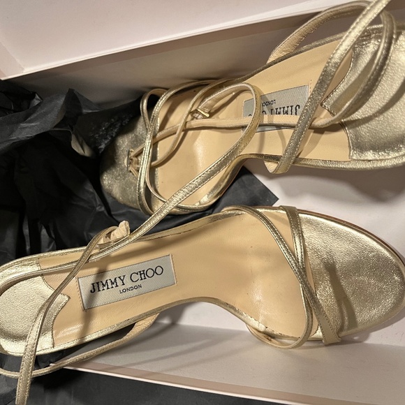 Jimmy Choo | Shoes | Jimmy Choo Gold Shoes | Poshmark
